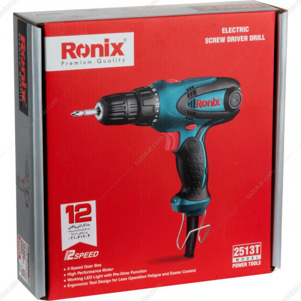 پیچ گوشتی برقی دو سرعته رونیکس مدل 2513T | خرید اینترنتی با بیشترین % تخفیف از ابزار اوکسین